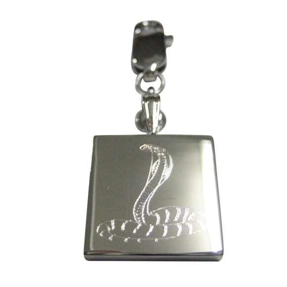 Kiola Designs | Accessories | Etched Cobra Snake Pendant Zipper Pull ...